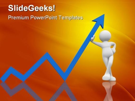 Up Arrow Business PowerPoint Themes And PowerPoint Slides 0411