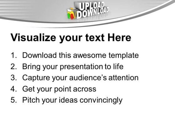 Upload Download Folder Icon PowerPoint Templates Ppt Backgrounds For ...
