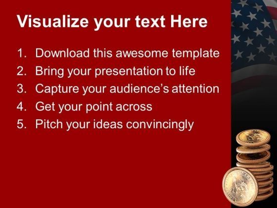 Us Dollar Coins Money PowerPoint Templates And PowerPoint Themes 1112