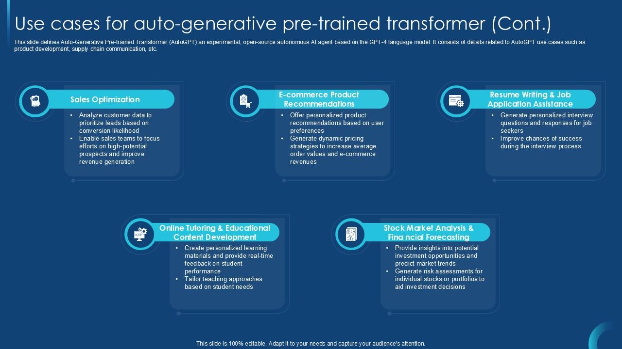 Use Cases For Auto Generative Pre Trained Self Guided GPT 4 PPT ... Use Cases For Auto Generative Pre Trained Self Guided GPT 4 PPT ...