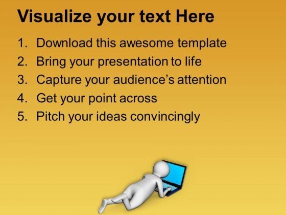 Use Laptop Anywhere For Internet PowerPoint Templates Ppt Backgrounds ...