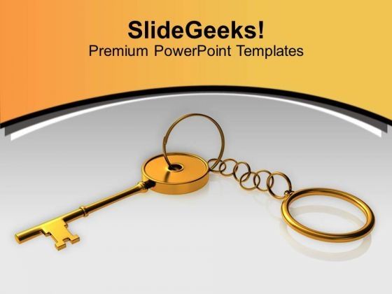 Use The Right Key For Success PowerPoint Templates Ppt Backgrounds For Slides