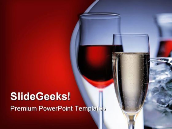 Wine People PowerPoint Template 0810