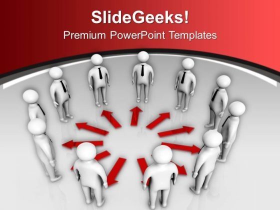 Working Towards Common Target PowerPoint Templates Ppt Backgrounds For Slid