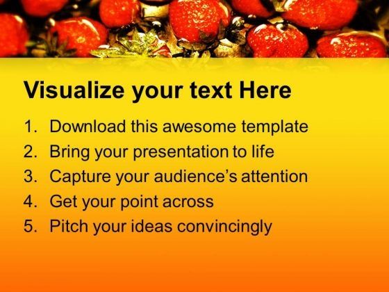 World Healthiest Food Strawberries PowerPoint Templates Ppt Backgrounds ...