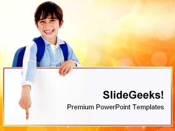 Young School Boy Education PowerPoint Templates And PowerPoint ...