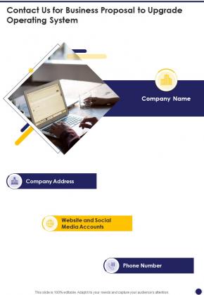 Contact Us For Business Proposal To Upgrade Operating System One Pager Sample Example Document