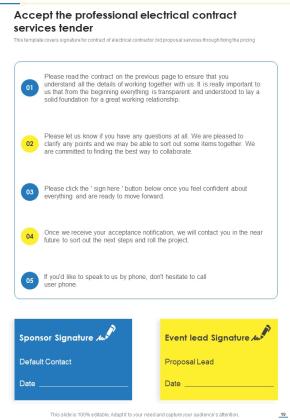 Proposal For Professional Electrical Contract Services Tender Example ...