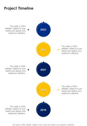 Visual Designing Freelancing Proposal Project Timeline One Pager Sample Example Document