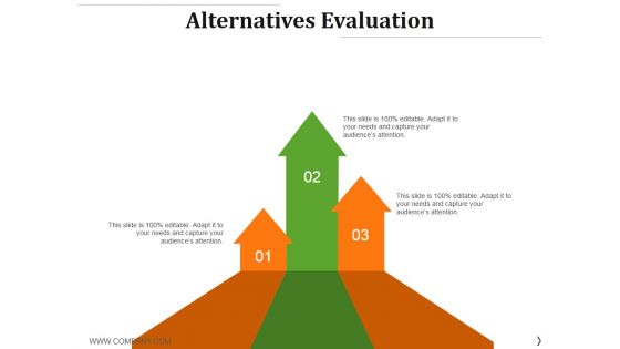 Alternatives Evaluation Ppt PowerPoint Presentation Infographics Tips Alternatives Evaluation Ppt PowerPoint Presentation Infographics Tips