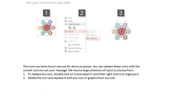 Circular Diagram For Target Planning Powerpoint Template