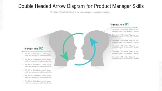 Double headed arrow diagram for product manager skills PowerPoint ... Double headed arrow diagram for product manager skills PowerPoint ...