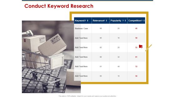 Conduct keyword research PowerPoint templates, Slides and Graphics Conduct keyword research PowerPoint templates, Slides and Graphics