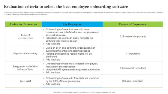 Introducing AI Tools Evaluation Criteria To Select The Best Employee ...