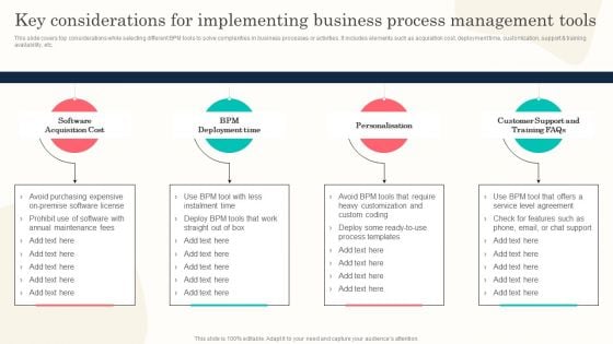 Key Considerations For Implementing Business Process Management Tools ...