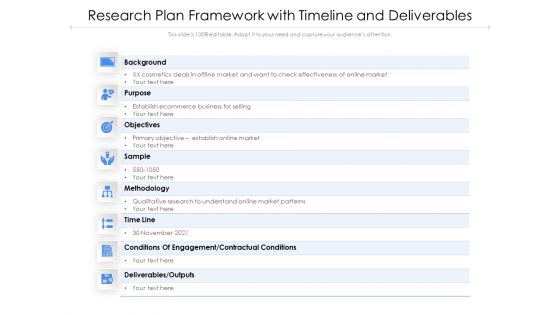 Research Plan Framework With Timeline And Deliverables Ppt PowerPoint ... Research Plan Framework With Timeline And Deliverables Ppt PowerPoint ...