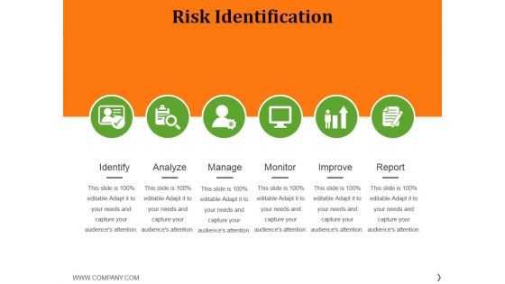 Risk Identification Template 2 Ppt Powerpoint Presentation File
