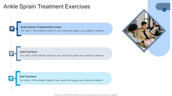 Ankle Sprain Treatment Exercises Powerpoint Templates Slides And Graphics