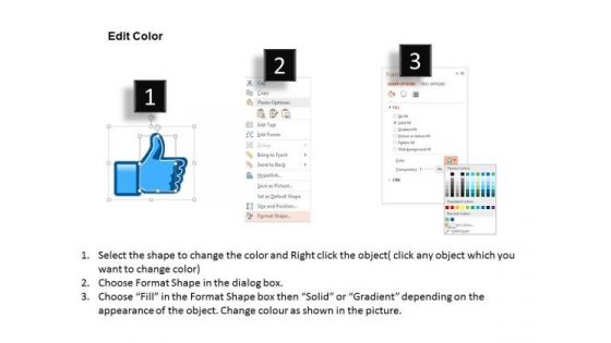 Horizontal Text Boxes With Icons - Slide Geeks