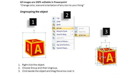 Alphabet blocks PowerPoint templates, Slides and Graphics