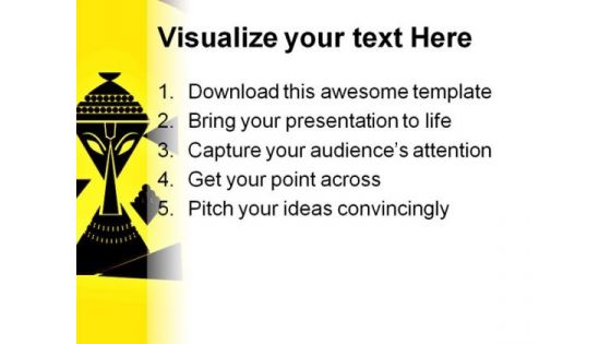 Hindu Ganesha Religion PowerPoint Template 0610