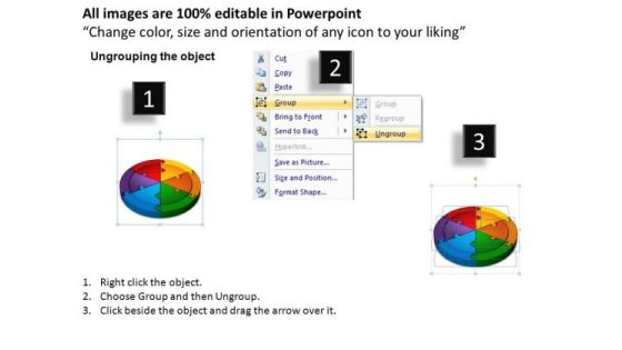 PowerPoint Slidelayout Circular Chart Circle Puzzle Diagram Ppt Designs