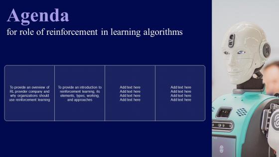Role Of Reinforcement In Learning Algorithms Ppt Powerpoint Presentation Complete Deck With Slides
