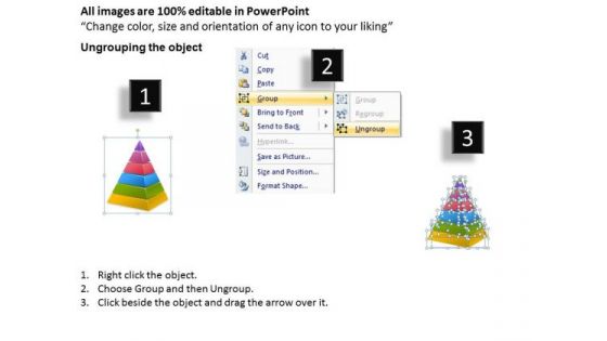 Staged Pyramid Independent Process Diagram Example Of Small Business ...