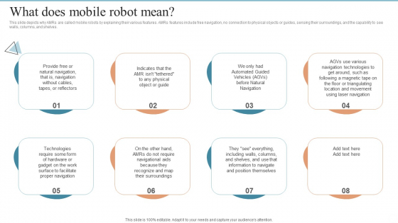 AMR Robot What Does Mobile Robot Mean Ppt PowerPoint Presentation File ...