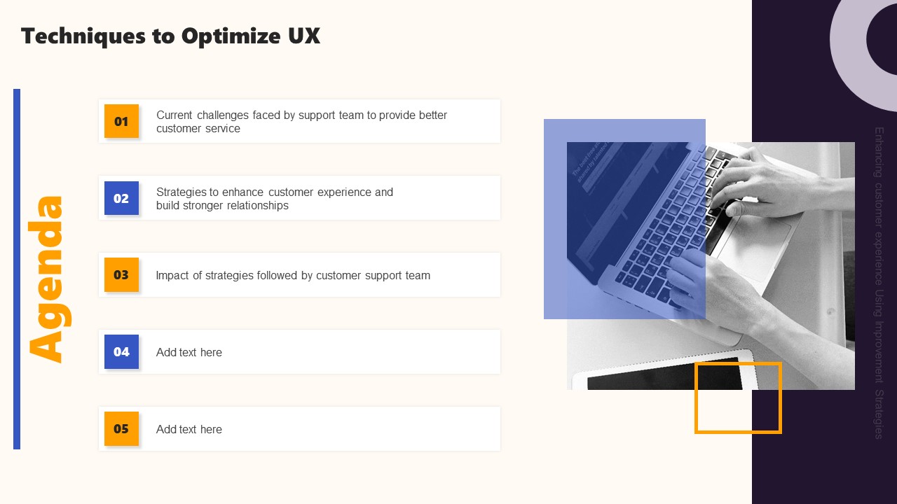 Agenda Techniques To Optimize UX Ppt PowerPoint Presentation File ... Agenda Techniques To Optimize UX Ppt PowerPoint Presentation File ...