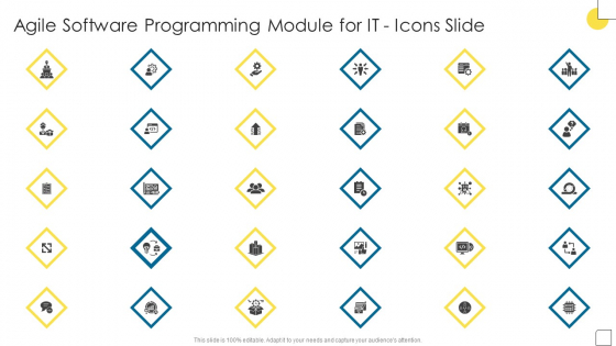 Agile Software Programming Module For It Icons Slide Ppt Layouts Background Image Pdf