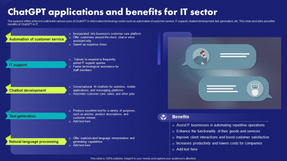 Chatgpt Applications And Benefits For It Sector Chat Generative Pre ...