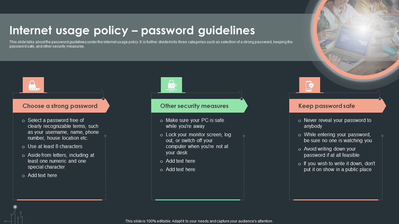 Cybersecurity Guidelines IT Internet Usage Policy Password Guidelines ... Cybersecurity Guidelines IT Internet Usage Policy Password Guidelines ...