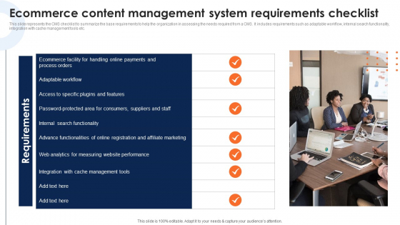 Ecommerce Content Management System Requirements Checklist Deploying ...