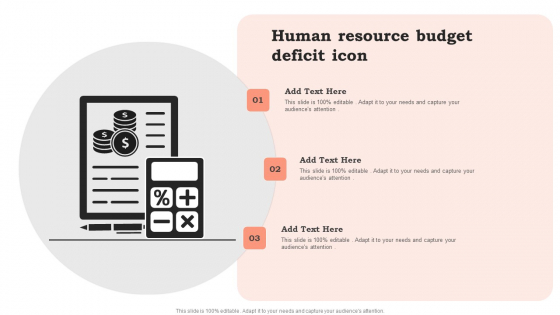 Human Resource Budget Deficit Icon Structure PDF - PowerPoint Templates Human Resource Budget Deficit Icon Structure PDF - PowerPoint Templates