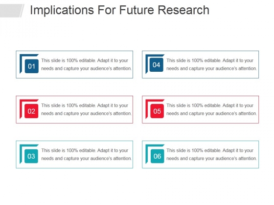 Implications For Future Research Ppt PowerPoint Presentation Ideas Show ... Implications For Future Research Ppt PowerPoint Presentation Ideas Show ...