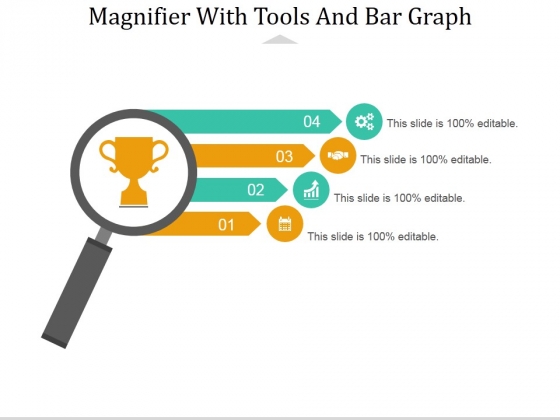 Magnifier With Tools And Bar Graph Ppt PowerPoint Presentation ...