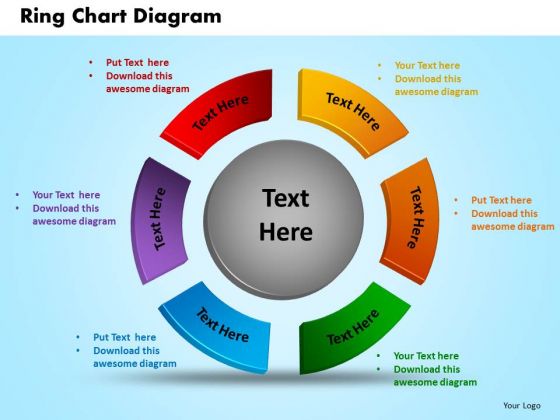 PowerPoint Theme Ring Chart Diagram Success Ppt Template PowerPoint 