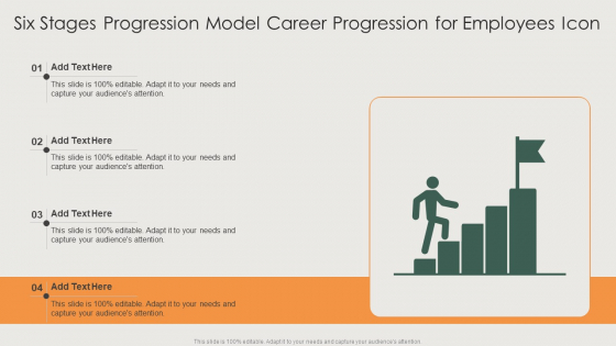 Six Stages Progression Model Career Progression For Employees Icon ...