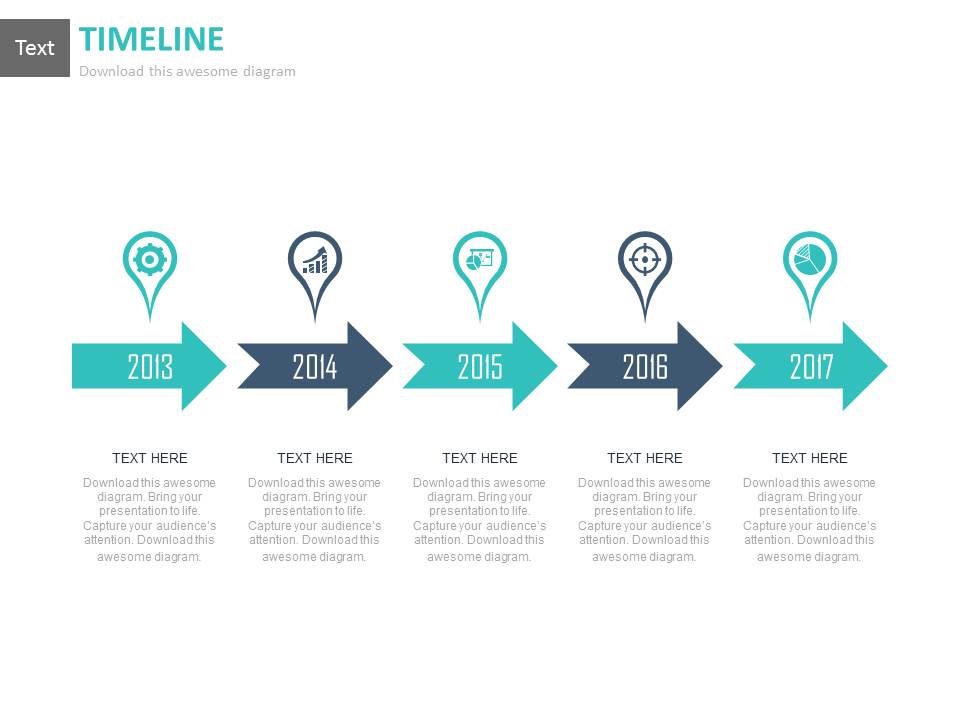 Arrow Timeline Infographic