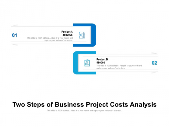 Two Steps Of Business Project Costs Analysis Ppt PowerPoint ...