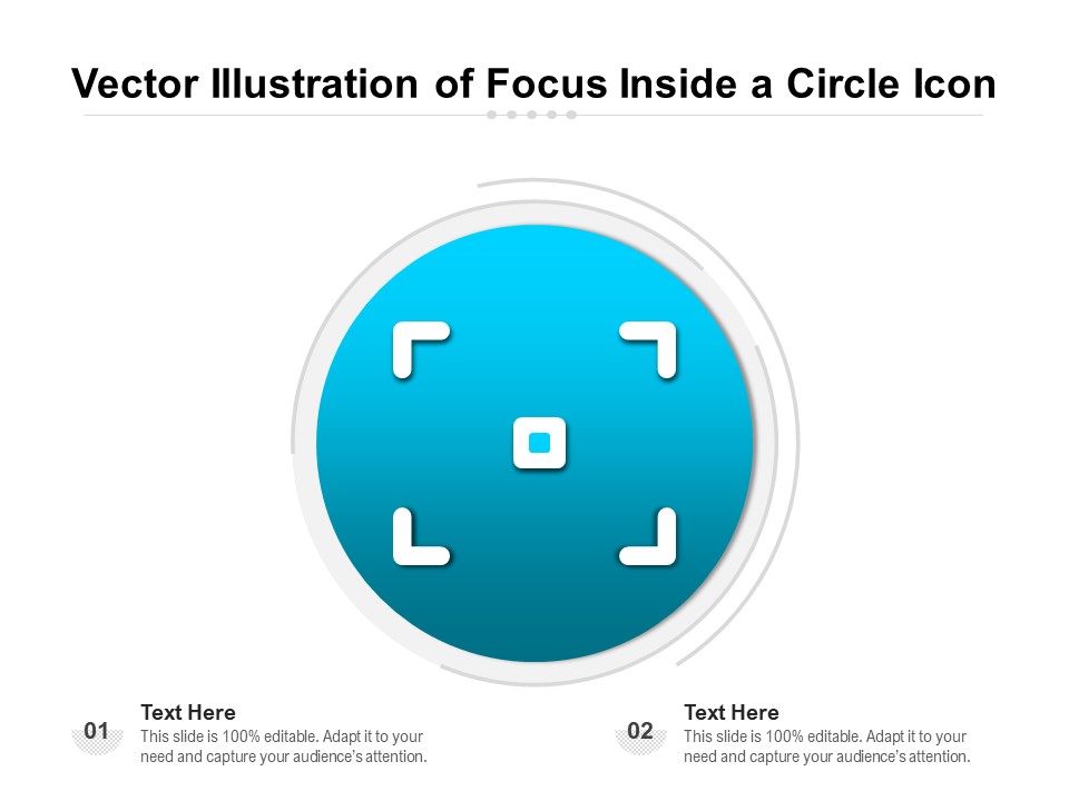 Vector Illustration Of Focus Inside A Circle Icon Ppt PowerPoint ...