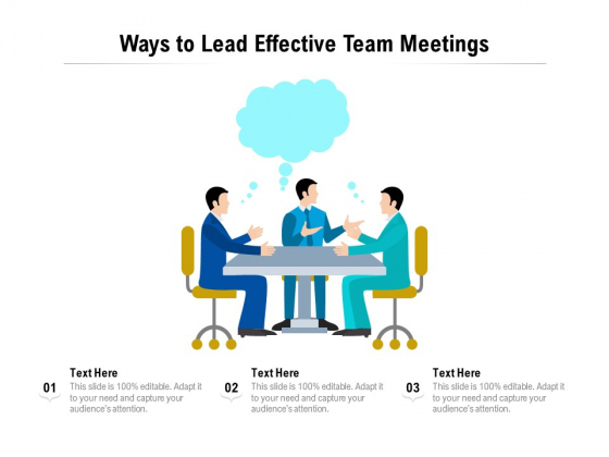 Ways To Lead Effective Team Meetings Ppt PowerPoint Presentation ... Ways To Lead Effective Team Meetings Ppt PowerPoint Presentation ...